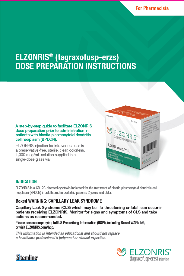 Treatment Downloads | ELZONRIS® (tagraxofusp-erzs)